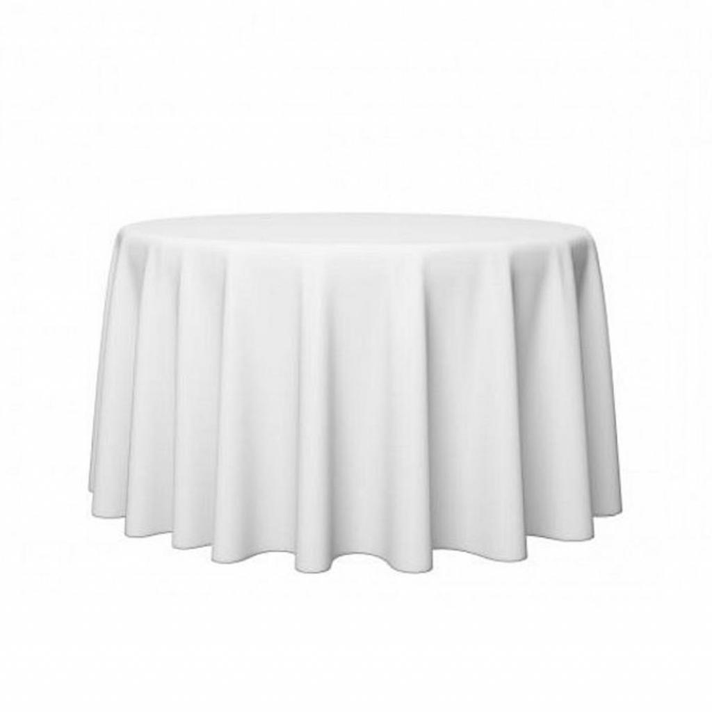 Location Nappe blanche pour table ronde en Dordogne